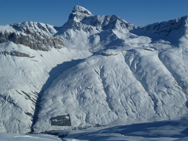 Piz Platta (3392m): Aktuelle Verhältnisse vom 05.02.2011 auf der Route ...