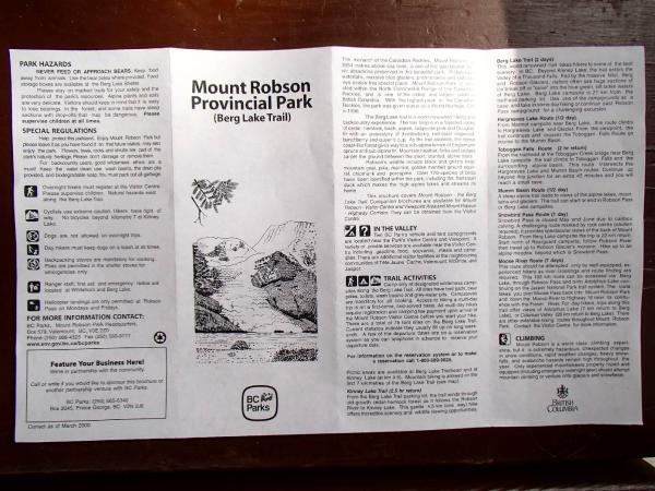 Berg Lake Trail (Kanadische Rockies, Mt. Robson Provincial Park) (2425m ...