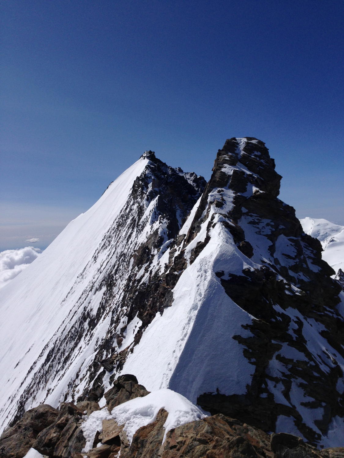 Lenzspitze mit Nadelgrat (4294m) (4294m): Aktuelle Verhältnisse vom 26. ...