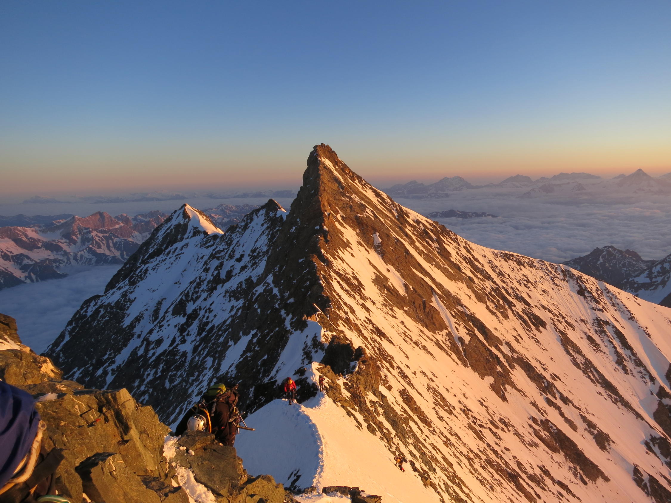Lenzspitze und gesamter Nadelgrat: Aktuelle Verhältnisse vom 05.07.2013 ...
