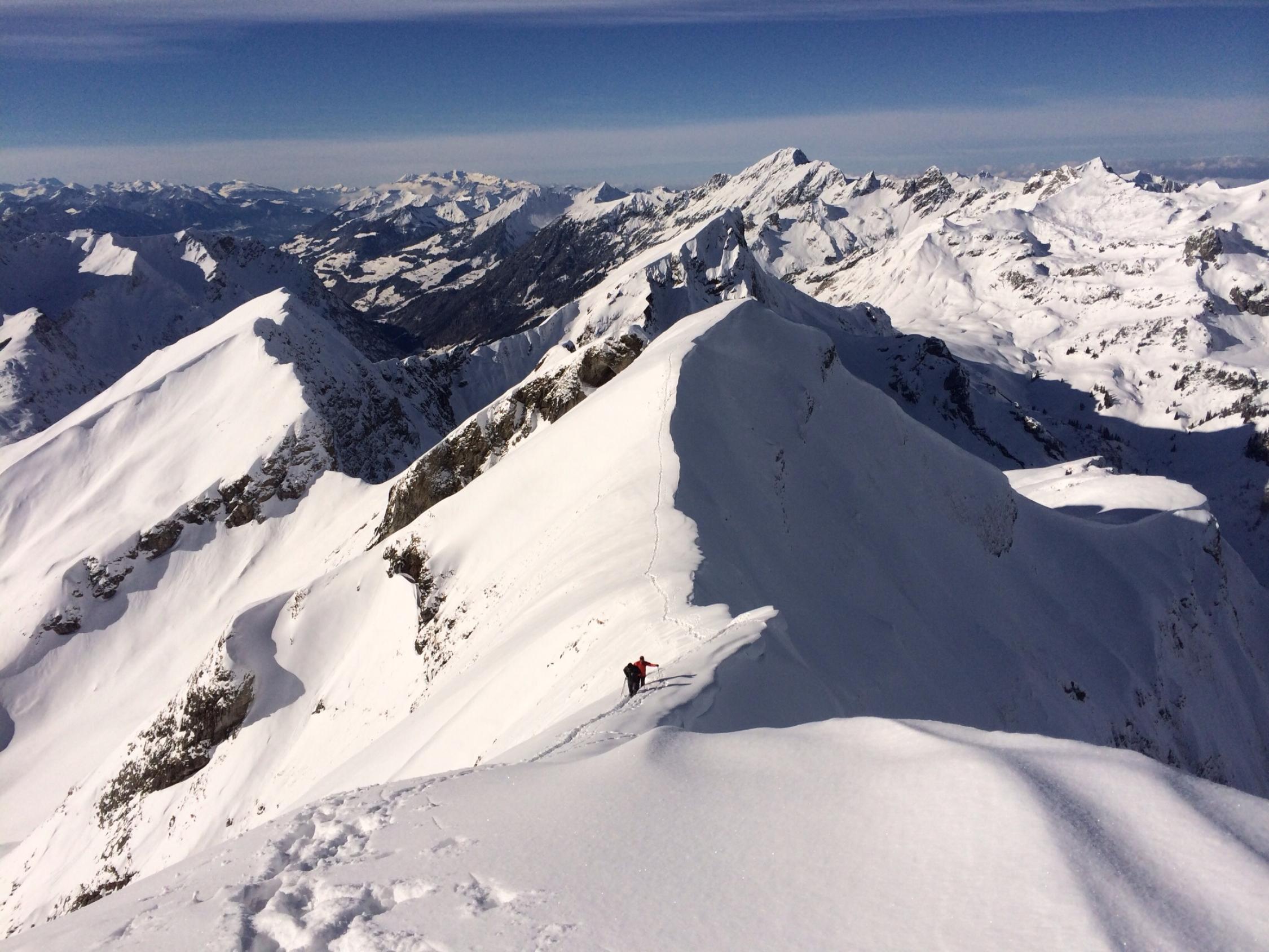 Hochberg (2324m): Aktuelle Verhältnisse vom 25.01.2014 auf der Route ...