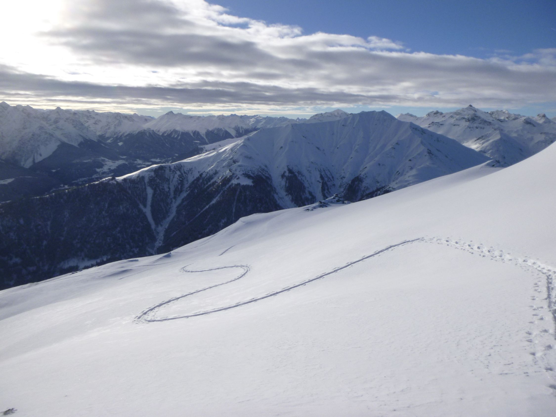 Piz Arina (2828m): Aktuelle Verhältnisse vom 16.12.2023 auf der Route ...
