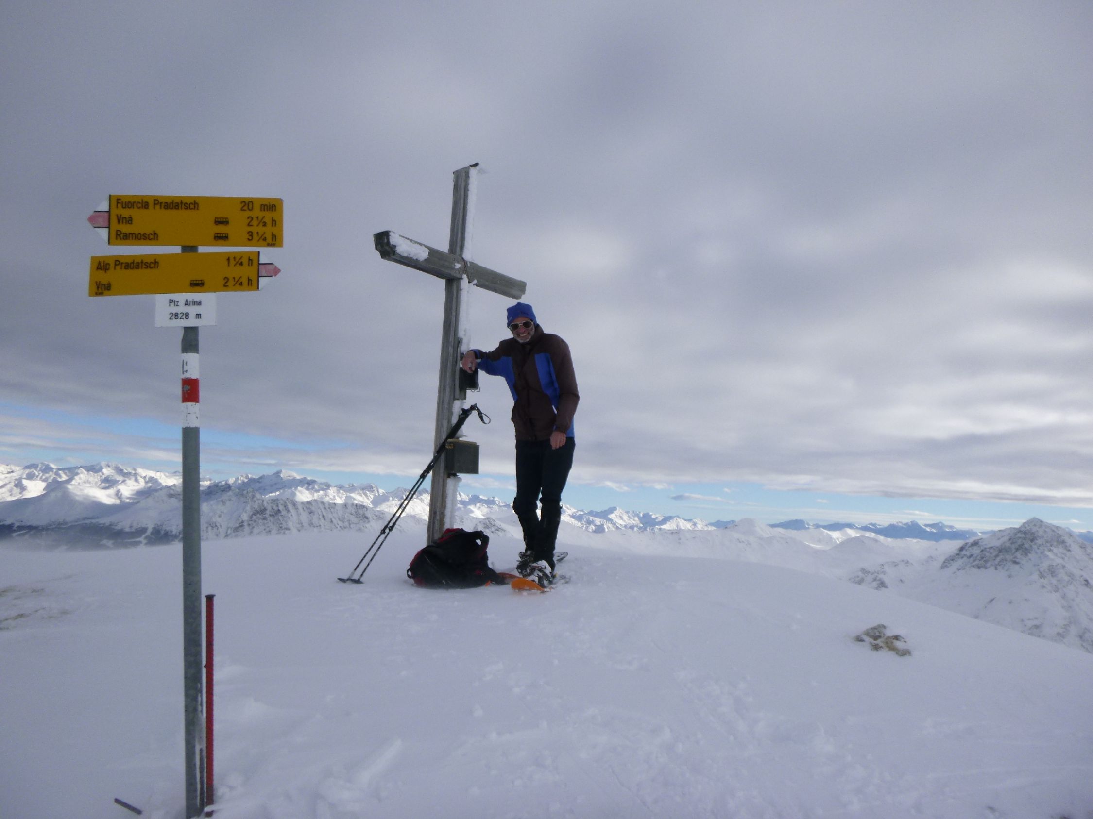 Piz Arina (2828m): Aktuelle Verhältnisse vom 16.12.2023 auf der Route ...