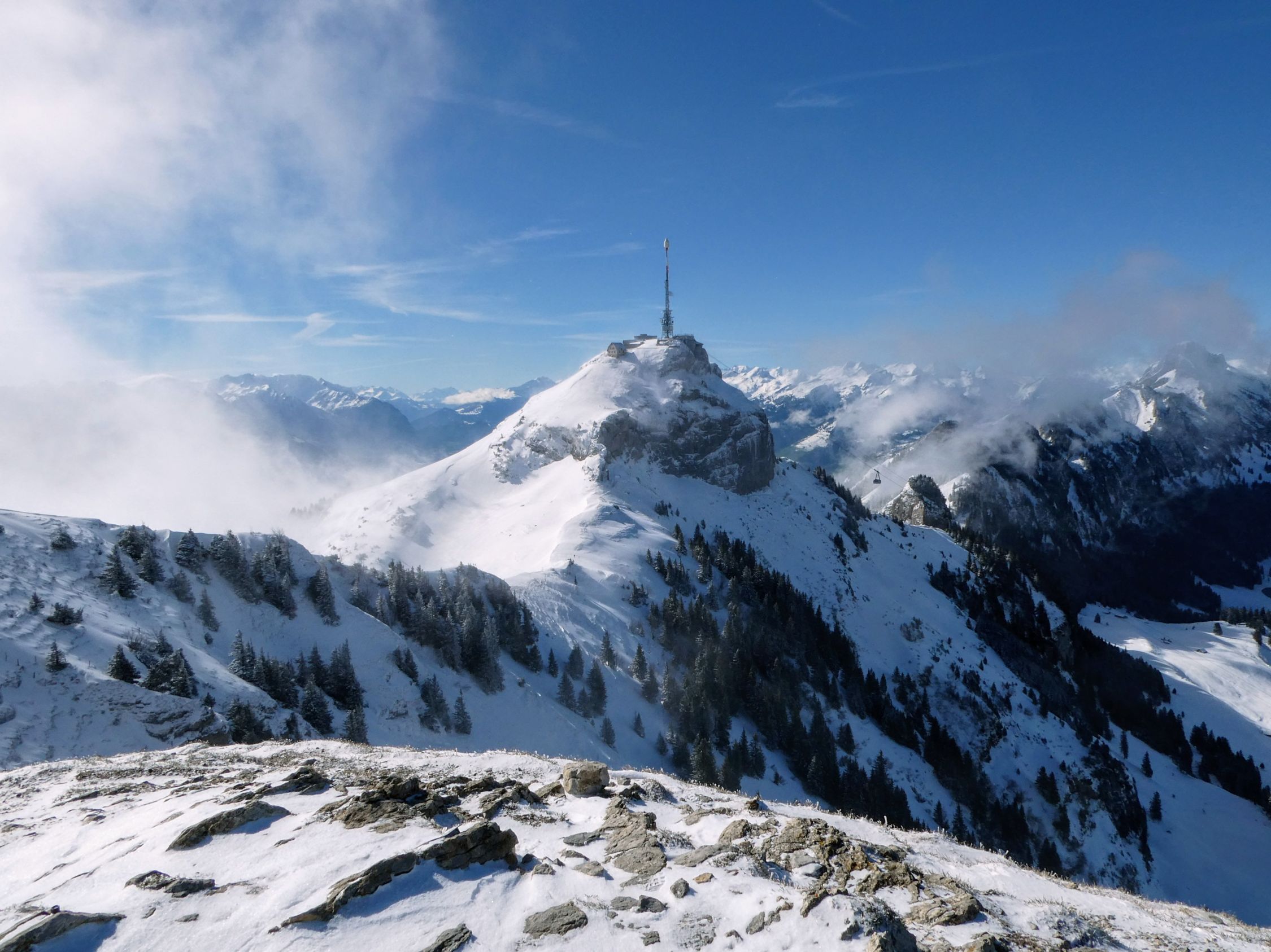 Kamor (1751m): Aktuelle Verhältnisse vom 25.03.2024 auf der Route: Ab ...