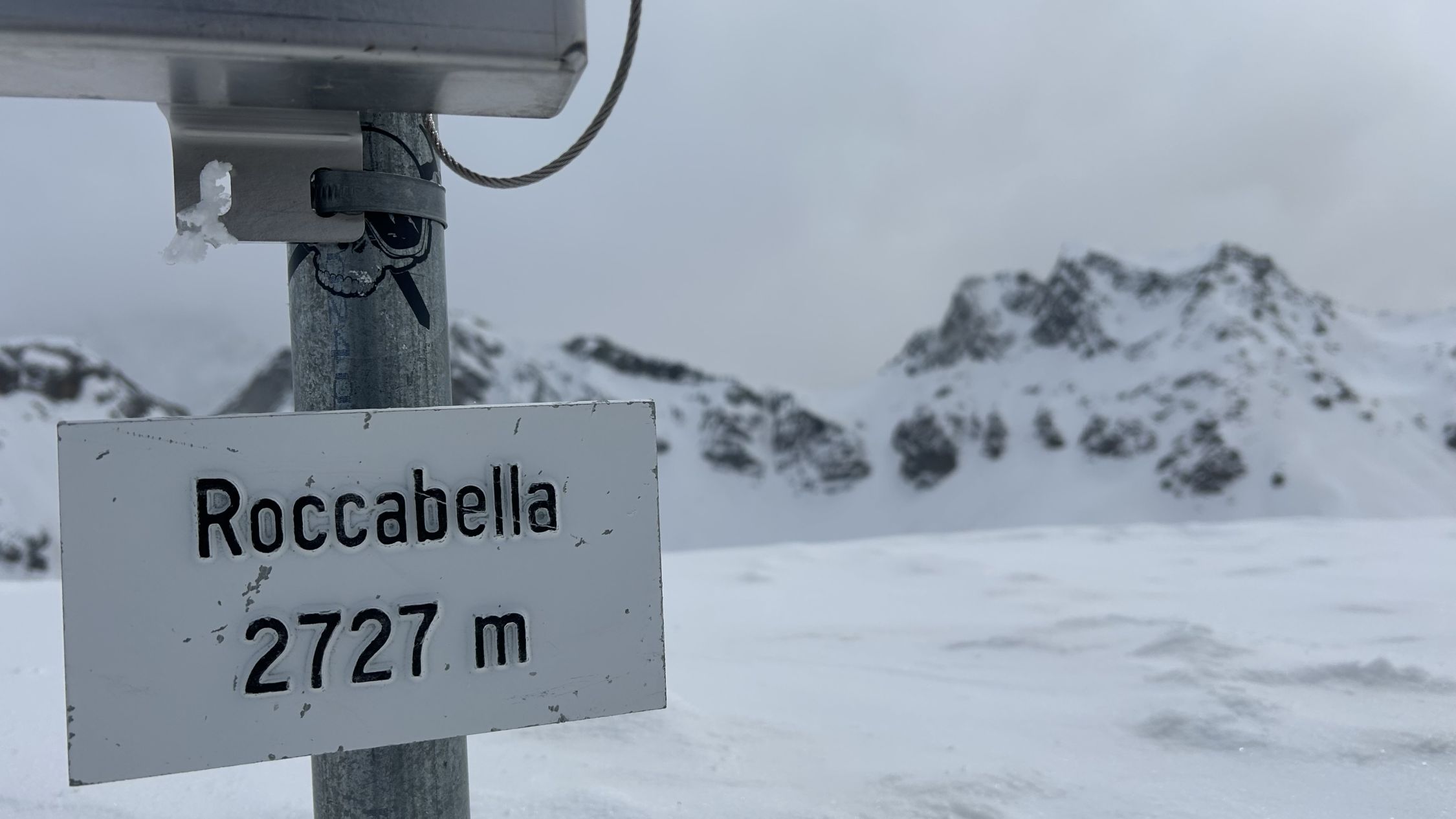 Roccabella (2727m): Aktuelle Verhältnisse vom 17.04.2024 auf der Route: Bivio - Bocchetta d ...